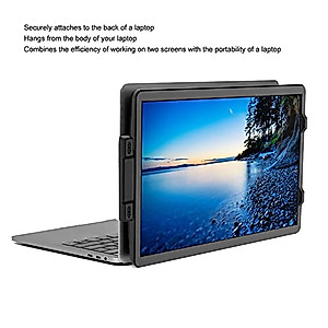 PUSOKEI 14.1in Portable Monitor for Laptop,TFT IPS FHD 1920x1080 Laptop Screen Extender,Attachable Plug and Play Monito, for Chrome for Windows