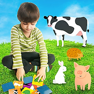 Memory Game - 16 Pairs Animal Memory Games for Kids 3 and Up, Memory Matching Game for Toddlers Education, Non Toxic Memory Card Games of Gift for Kids Preschool 2 Year Old