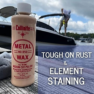 Collinite 850 Metal Wax and Towel Combo