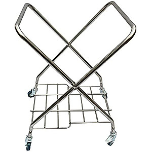 LAJUU Carts,Hospital Trolley, Supplies Rack,Cart Tool Folding Linen Cart with Brake Wheel, Folding Laundry Sorter Cart, Hotel Collection Rolling Trolley, Room Service Cart