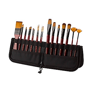 Creative Mark Folding Short Handle Paintbrush Storage Easel & Traveling Case - Artist Paintbrush Carrying Case & Artist Easel for Short Handle Paintbrushes Up to 9" Long - [Short Handle Easel & Case]