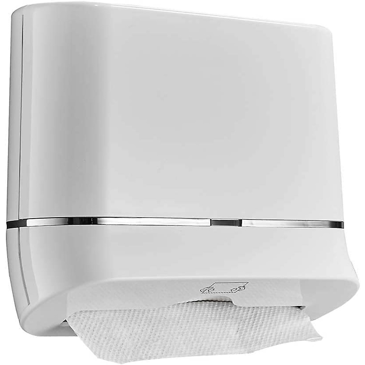 Easy to use Commercial Paper Towel Dispenser Wall Mount Waterproof Hand Towel Dispenser with Lock Papetowel Holders for Home Bathroom Save Space