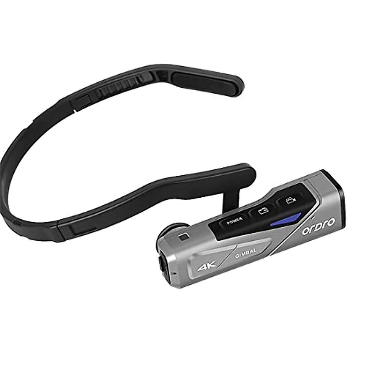 ORDRO EP7 4K 60FPS Camcorder Head-Mounted Video Camera, Wi-Fi APP Control, 2-Axis Gimbal Stabilizer with Remote Control,64GB Micro SD Card
