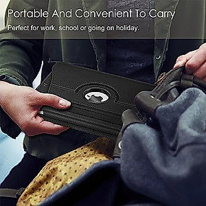 Fintie Keyboard Case for iPad 9th / 8th / 7th Generation (2021/2020/2019 Model) 10.2 Inch, 360 Degree Rotating Smart Stand Cover w/Pencil Holder, Built-in Wireless Bluetooth Keyboard, Black