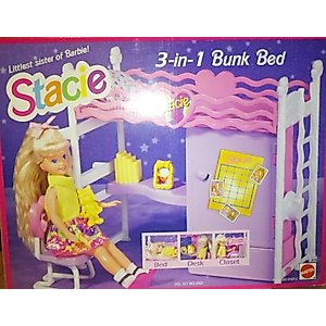 Stacie Little Sister of Barbie 3 -In- 1 Bunk Bed (1993, Mattel)