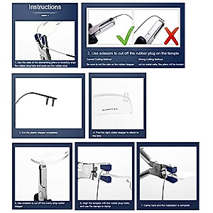 Brrnoo Eyeglasses Repair Set, 3 Pcs Professional Glasses Pliers Kit Professional Eyeglass Repair Set Rimless Disassembly Glasses Frames Optical Tools Set, Eyeglass Plier Set for Eyeglasses Repairing