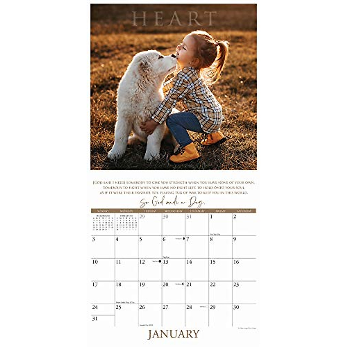 So God Made a Dog 2021 Wall Calendar