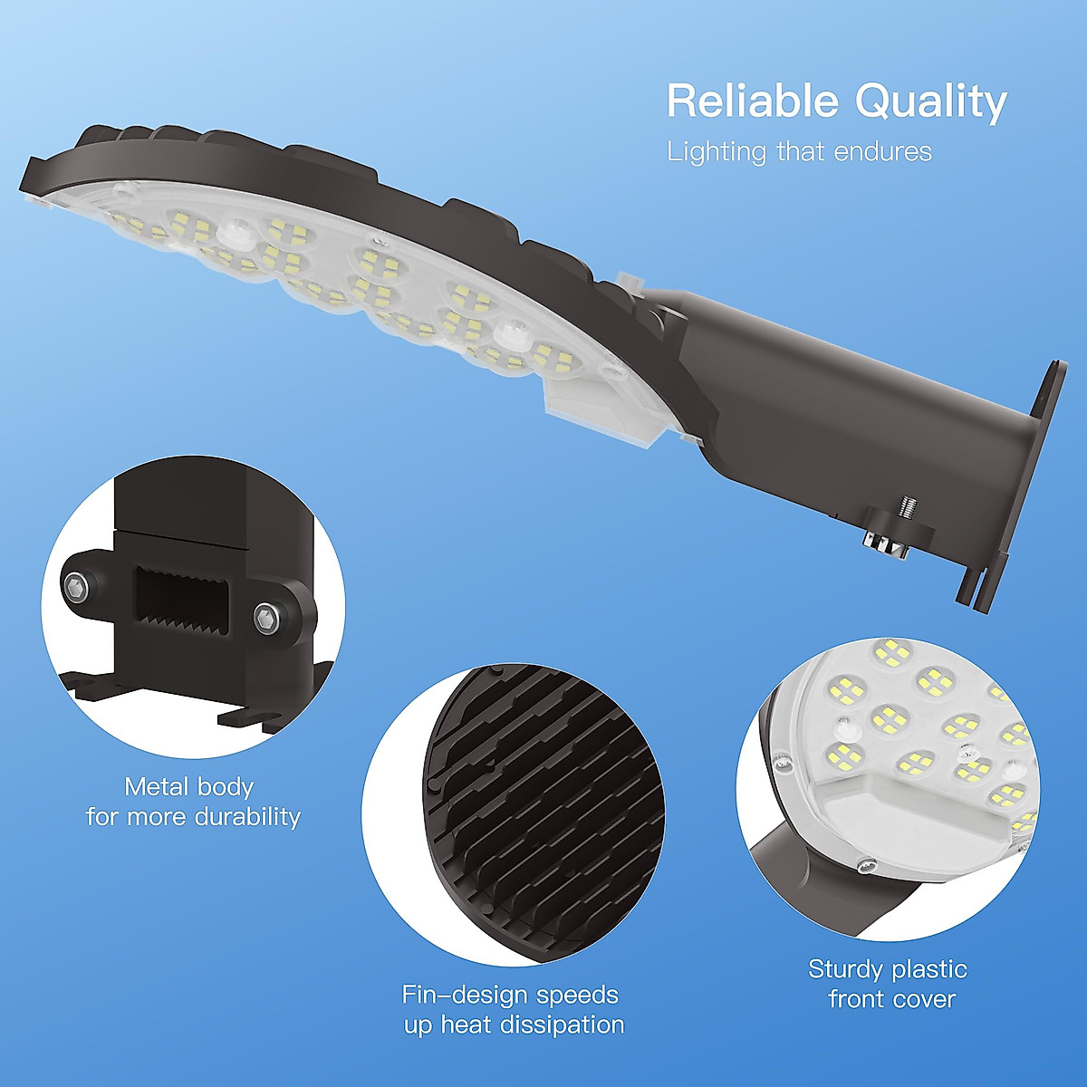 WYWNA LED Barn Lights Outdoor - 150W Dusk to Dawn Outdoor Lighting with Photocell 6500K Daylight 15000LM, AC120V LED Barn Light IP65 Waterproof Area Street Light for Security Yard Garage Farmhouse