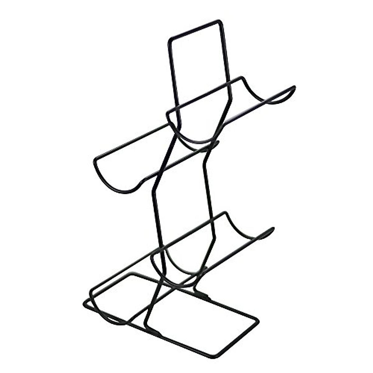 Southern Homewares 4 Bottle Wine Rack Tree Freestanding Counter Top Bottle Organizer - Great for Wine or Spirits, SH-10024 Black Iron