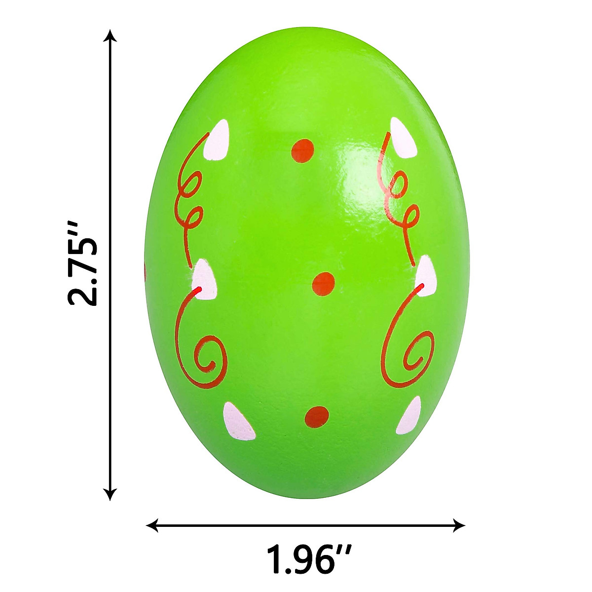 Geefuun 16 PCS Easter Wooden Eggs Shakers Musical Instruments Decorations Percussion Maracas Craft for Kids/Toddlers Hunt Game Gifts Basket Christmas Stocking Stuffers Fillers Decor