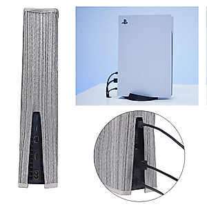 PINSO Pinson Premium Dust Cover for PS5 Sony Playstation 5 Console, Scratch-Resistant, Waterproof (Gray)