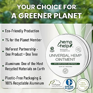 Natural Hemp & Manuka Propolis Ointment – Perfect for Eczema, Psoriasis, and Dry Skin Relief Intense Moisturizing & Deep Hydration – Eco-Friendly, Dermatologically Tested & Recommended