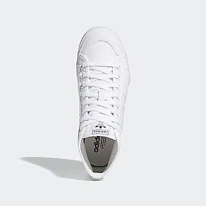 adidas Originals womens Nizza Platform Mid Sneaker, White/White/White, 8.5 US