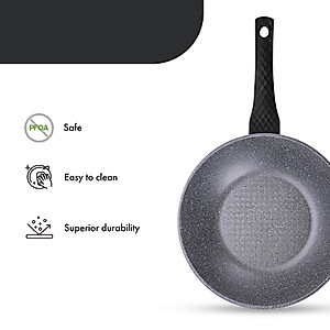 Neoflam Cast Aluminum Nonstick Wok | Easy to Use, Lightweight, Dishwasher Safe | Made in Korea (12", 30cm)