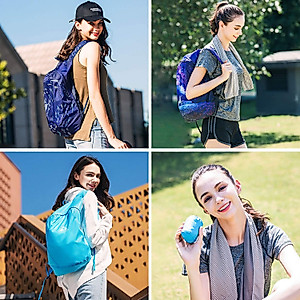 PLAY-KING Foldable Mini Backpack Purse for Women with Waterproof, Scratch-proof, Material, used by Men