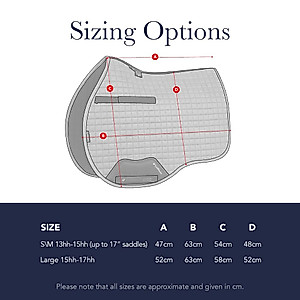 LeMieux Close Contact Suede Square Saddle Pad - English Saddle Pads for Horses - Equestrian Riding Equipment and Accessories (Ink Blue - Large)