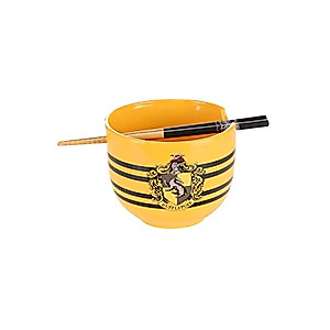 Harry Potter Hufflepuff Ramen Bowl with Chopsticks Standard