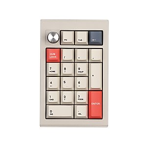 EPOMAKER CIDOO V21 VIA Programmable Gasket Number Pad, Aluminum Numpad, Bluetooth 5.0/2.4ghz/Wired Hot Swappable Numeric Keypad, with Knob, 1000mAh Battery, Poron Foam for Laptop Mac Win