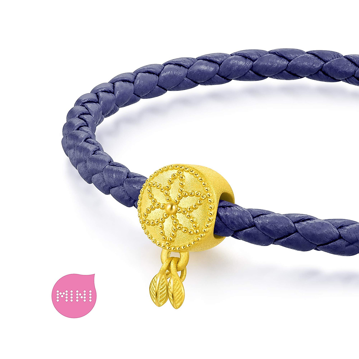 CHOW SANG SANG 999 24K Solid Gold Spiritual Dreamcatcher Mini Charm Bracelet for Women 92448C