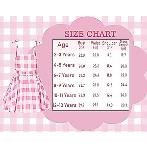 Ruimeier Costume for Girls Movie Cosplay Dress Outfits Kids Party Dress Up with Butterfly Hairpin Floral Necklace Earrings Accessories SD076XL