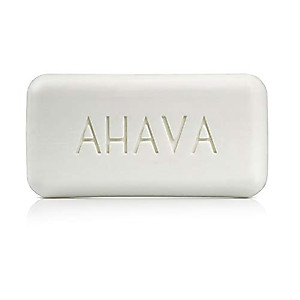 AHAVA Moisturizing Dead Sea Salt Soap - Face & Body Cleansing Bar to Moisture the Skin, Enriched with Exclusive Mineral Blend of Dead Sea Osmoter & Dead Sea Salt, 3.4 Oz, (Packaging May Vary)