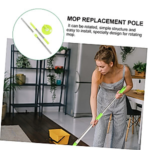 Outanaya 1 Set Mop Pole Rotating Mop Accessory Rod Mopping Replacement Rotating Commercial Mop Handle Mop Rod Mop Handle Replacement Floor Cleaner Mop Rotating Mop Part Pole Green Plastic