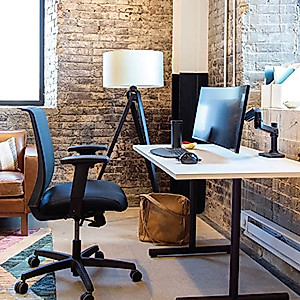 Ergotron – LX Premium Monitor Arm, Single Monitor Desk Mount – fits Flat Curved Ultrawide Computer Monitors up to 34 Inches, 7 to 25 lbs, VESA 75x75mm or 100x100mm – Matte Black