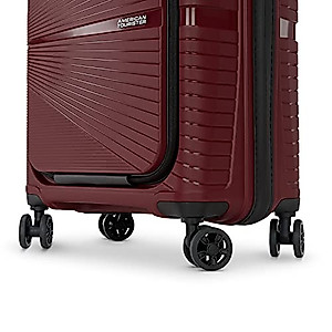 American Tourister Airconic Hardside Expandable Luggage with Spinner Wheels, Garnet Red, Carry-On 20-Inch