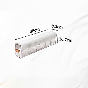 JCAKES Underwear Drawer Organizer Panty Organizer Sock Organizer Multifunctional Wall-Mounted Transparent Underwear,Underwear Storage Box,Socks Storage Box,6-Grid Underwear Storage Box,for Underwear