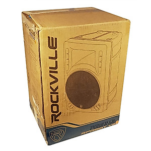 Rockville RPG8BT V2 8" Powered 400W DJ PA Speaker Bluetooth/Wireless/Remote/EQ, Black