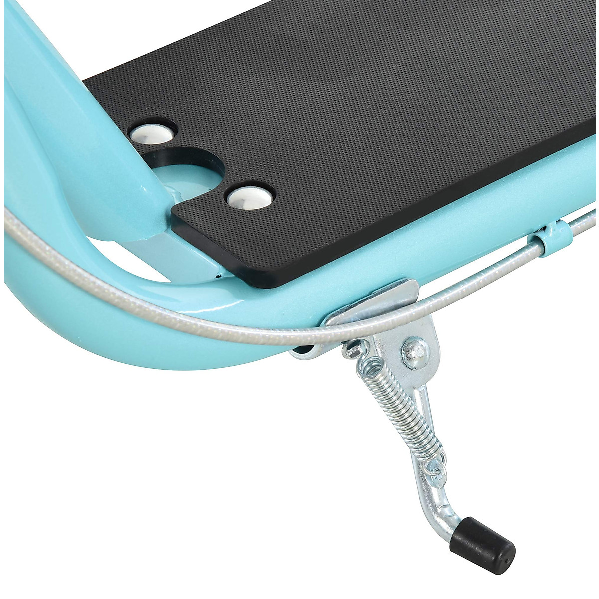 Aosom Youth Scooter, Teens Kick Scooter, Adjustable Handlebar Ride On Toy for 5+ with 16" Front and 12" Rear Dual Brakes Inflatable Wheels, Blue