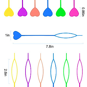 Hoyols Quick Hair Beader for Loading Beads Braid Stringer Hair Beading Tools Kit Ponytail Maker Styling Magic Topsy Tail for Kids Girls Colorful (12pcs Multi Color)