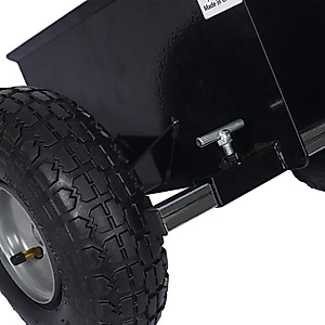 Fulvari Heavy Duty Panel Dolly - All Terrain Moving Cart with 10" Pneumatic Wheels, 600LBS Load Capacity, Auto Clamp Design, Alloyed Steel Construction, for Heavy Appliance & Material Handling, Black