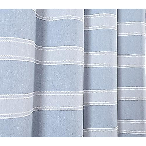 Dainty Home Bathroom Shower Curtains - Blue Shower Curtain with Elegant Design - Luxury Washable Shower Curtains for Bathroom, Hotels