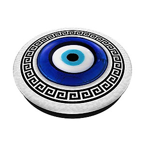 Greek Matiasma Evil Eye & Key Symbol PopSockets PopGrip: Swappable Grip for Phones & Tablets