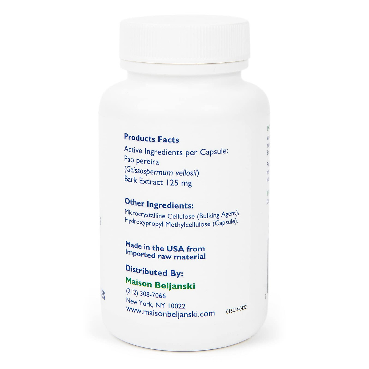 Beljanski® Product - PaoVet® - Pao Pereira Immune Support Pet Supplement - 100 Capsules