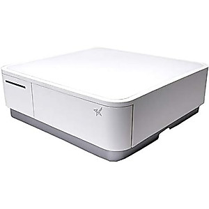 Star mPOP POP10 CI-F White with USB-C lighning Integrated Receipt Printer and mPOP Cash Drawer with Tablet Stand