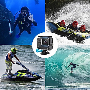 MiPremium Waterproof Housing Case for GoPro Hero 8 Black. Underwater Protective Diving Shell Cage Mount Accessories with Aluminium Screw & Quick Release Buckle Accessory for Hero8 Action Camera