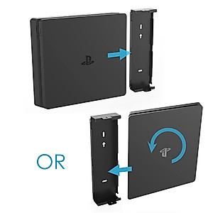 Bylitco Wall Mount Bracket for ps4 Slim,Mount on The Wall or Under The Desk,Solid Metal…