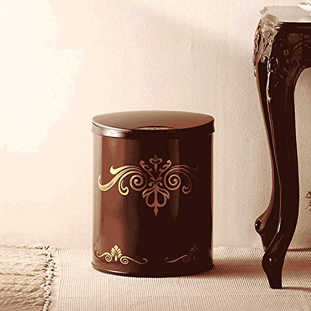 WENLII Autom for Living Room Bedroom Fashion Business Trash Can, Powered by Batteries (not Included)