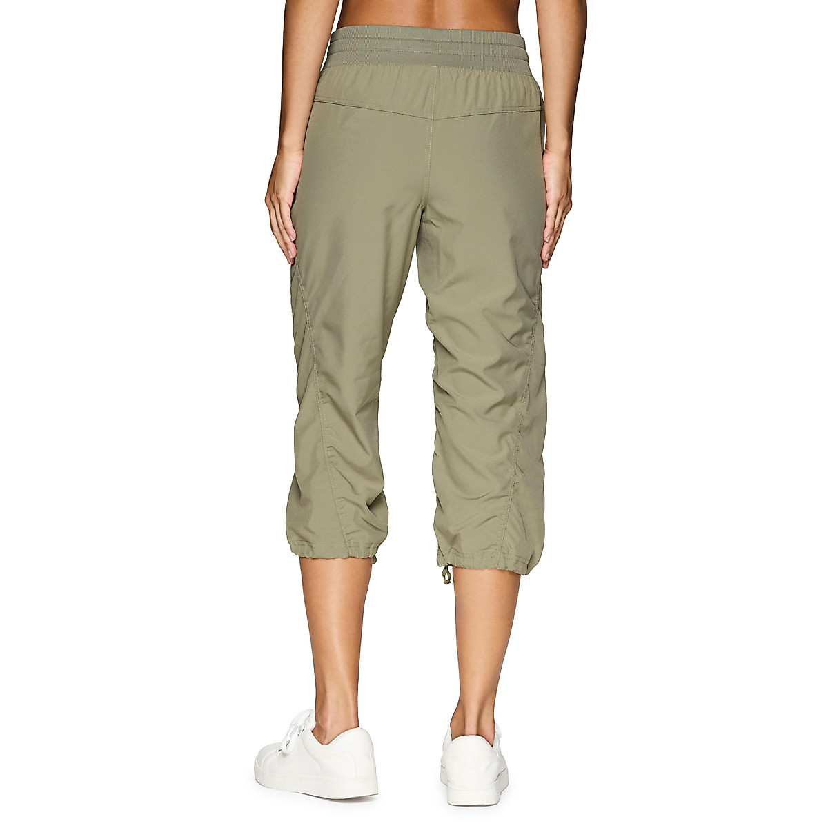 RBX Active Capri Pants for Women Joggers Stretch Lightweight Women’s Casual Pant Smoke Sage M