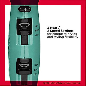 Revlon Volume Booster Hair Dryer | 1875W for Voluminous Lift and Body, (Green)