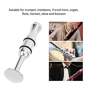 Watris Veiyi Embouchure Training Device Mouthpiece, Mouth Strength Trainer, Brass Instrument Accessories, Personal Embouchure Trainer Mouth Muscles Builder for Trombones Woodwinds Saxophone(Silver)