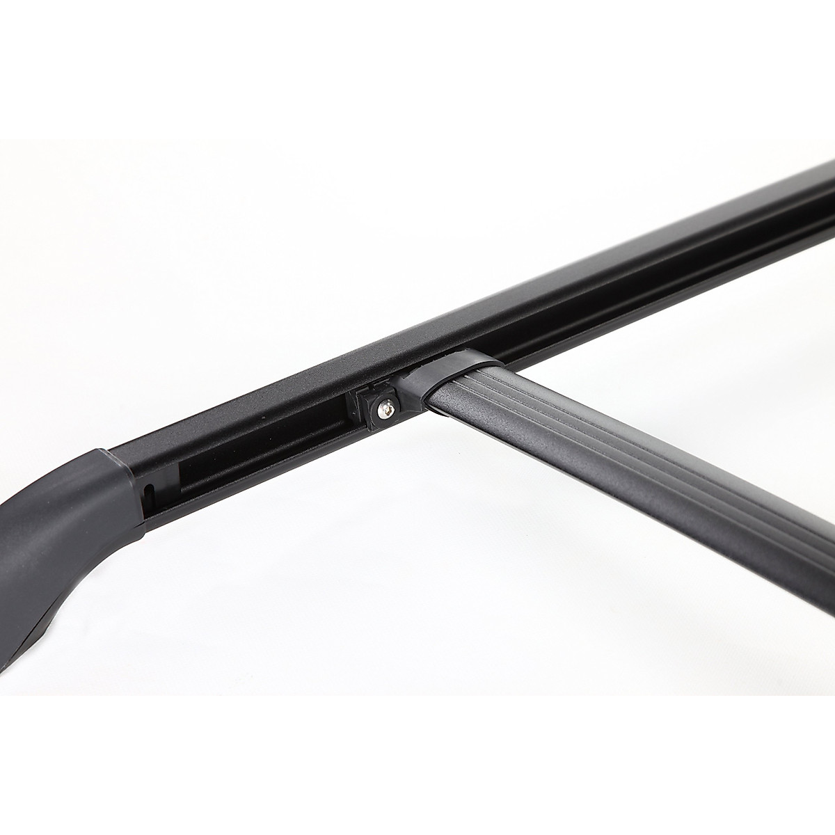 Perrycraft AV4158-B Aventura Black 41" Wide x 58" Long Complete Ready-to-Install, Drill-in Installation Roof Rack Kit - 110 lb. Capacity