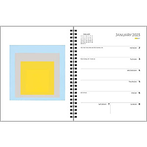 Homage to the Square 12-Month 2023 Monthly/Weekly Planner Calendar