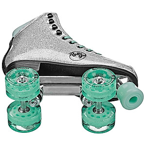 Rollr GRL Astra Glitter Roller Skates - Women's Silver/Black Size 11