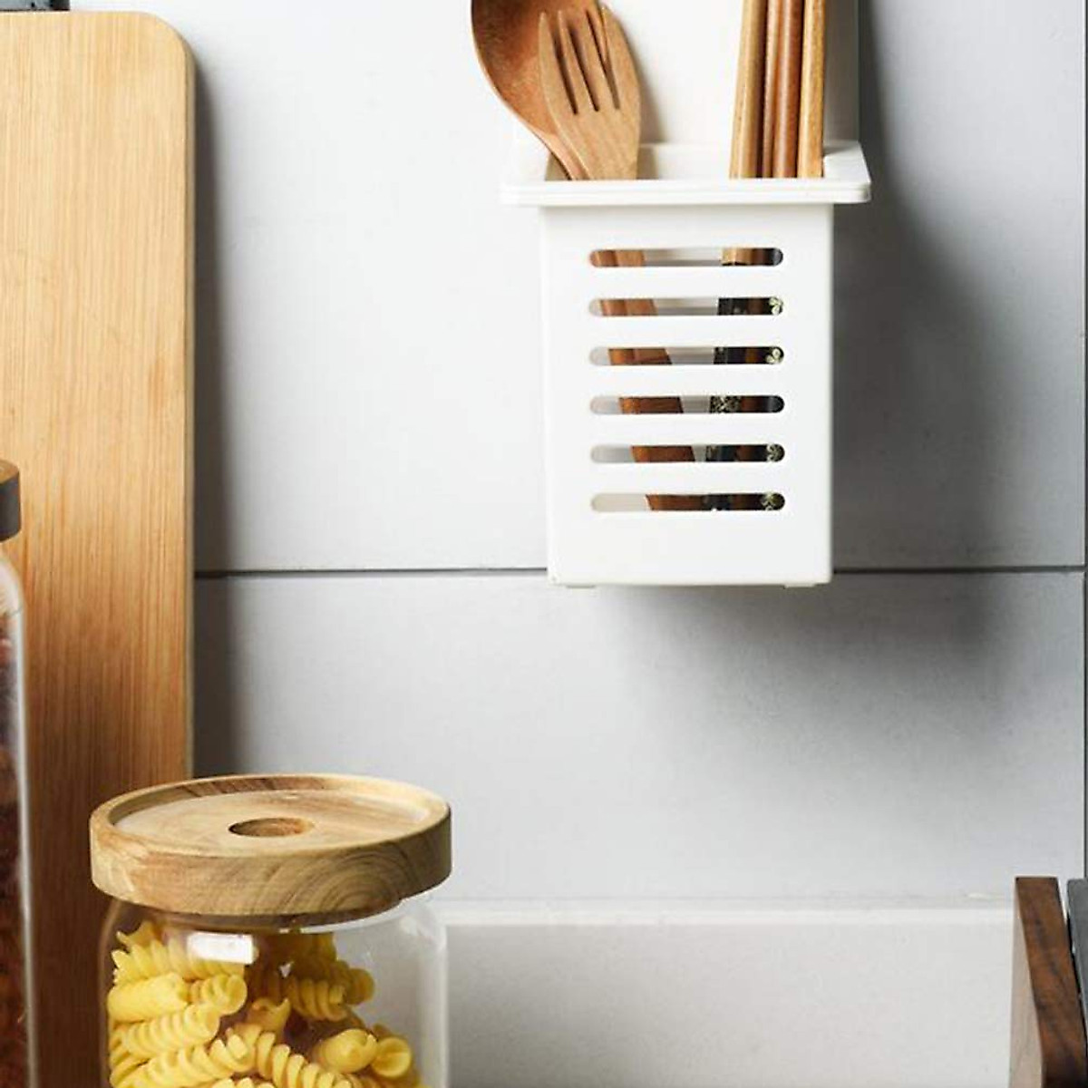 Hemoton Dishes Drying Rack Dish Drying Rack Dry Rack for Dishes Toiletry Organizer Wall Mounted Drying Rack Clothes Drying Rack Chopsticks Cage Kitchenware White Tableware