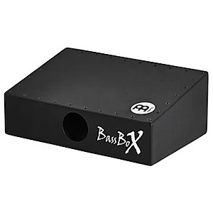 Meinl Percussion BASSBOX Acoustic Cajon Stomp Box with L-Shaped Beater, Black (VIDEO)