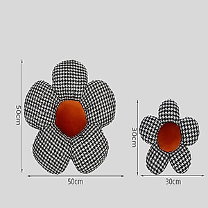 HGUIM Car Neck Pillow, Seat Pillow Houndstooth Float Neck Pillow Pillow Four Seasons GM Decorative (Black)