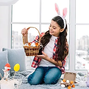 HANSGO Wooden Easter Eggs, 6PCS Pretend Play Food Play Kitchen for Kids Early Development Learning